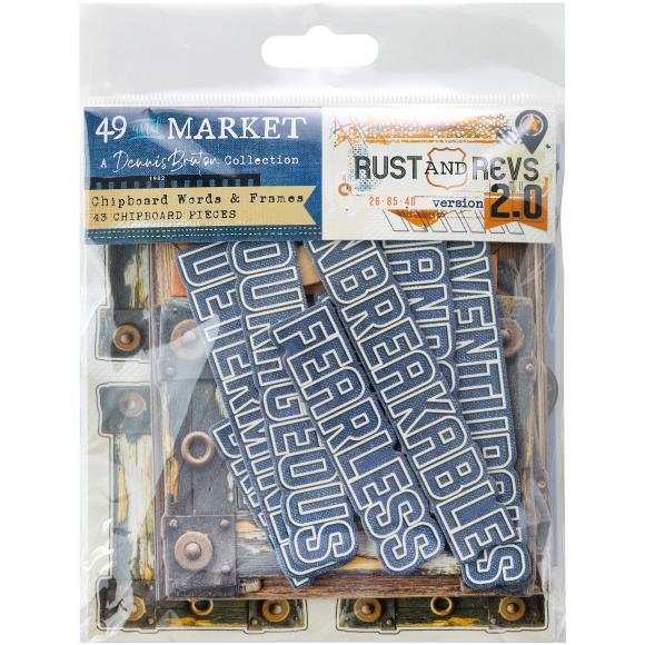 49 And Market - Rust & Revs 2.0 - Chipboard Set – Crazy Craft Obsession