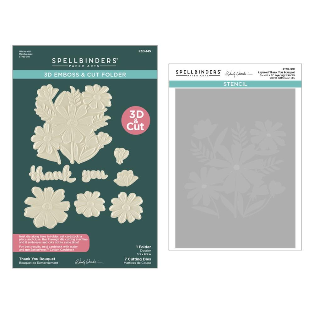 ***Pre-Order*** Spellbinders - 3D Folder and Stencil Bundle by Wendy V