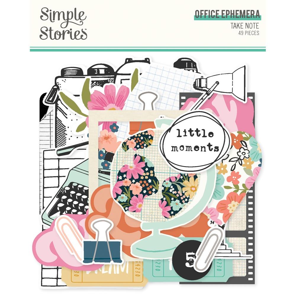 Simple Stories - Take Note - Office Ephemera – Crazy Craft Obsession