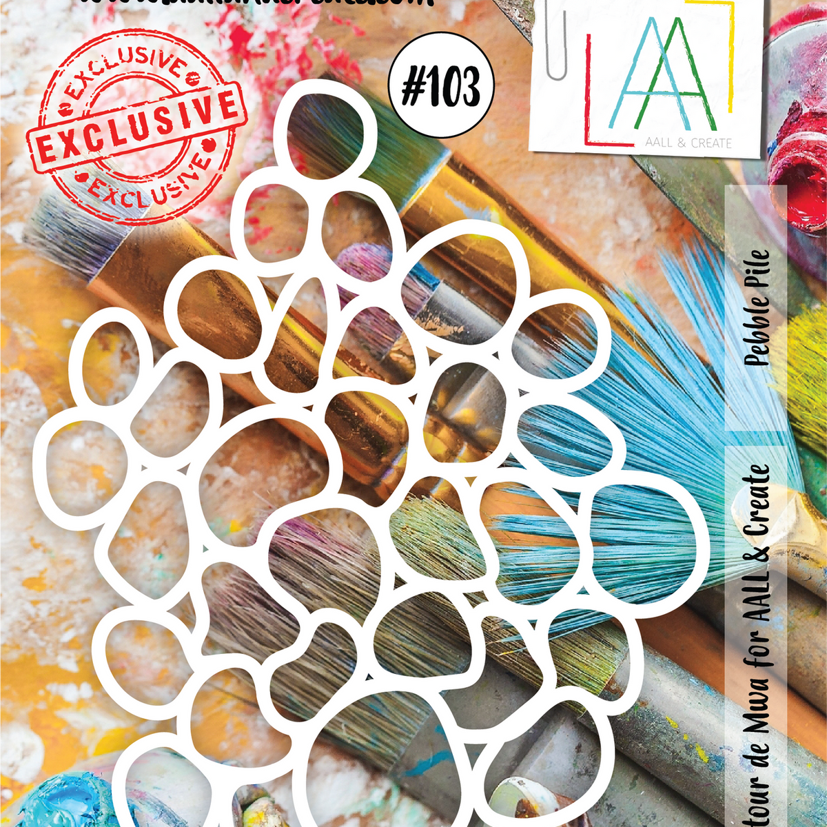 AALL & CREATE - A5 STENCIL - PEBBLE PILE #103 – Crazy Craft Obsession